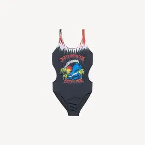 Balenciaga Extreme Tie Dye Swimsuit - Black