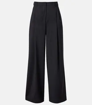 Max Mara Wool Wide-leg Pants - Grey