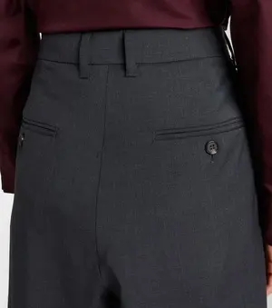 Max Mara Wool Wide-leg Pants - Grey