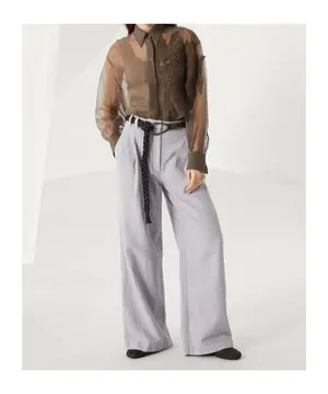 Brunello Cucinelli Wide Smart Pleat Detailed Trousers