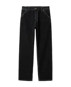 Carhartt Wip Simple Mid-rise Straight-leg Jeans - Black