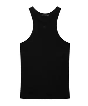ANINE BING Ribbed Tank Top - Black