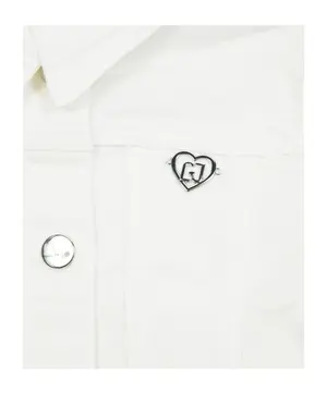 Liu Jo Heart-appliqué Cropped Shirt