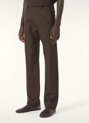 Loro Piana Straight Leg Trousers - Brown