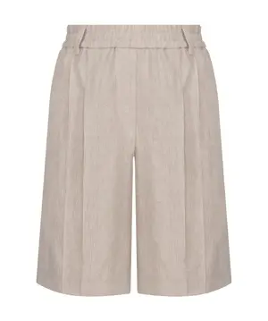 Brunello Cucinelli Elastic Waist Shorts - Light Brown