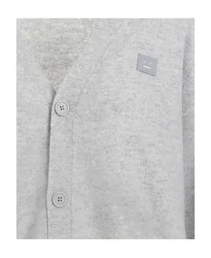 Acne Studios Face Logo Patch V-neck Cardigan