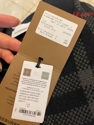 Burberry Check Cardigan