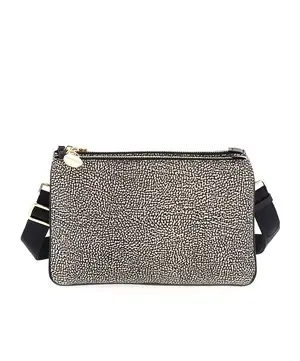 Borbonese Zipped Small Crossbody Bag - Black