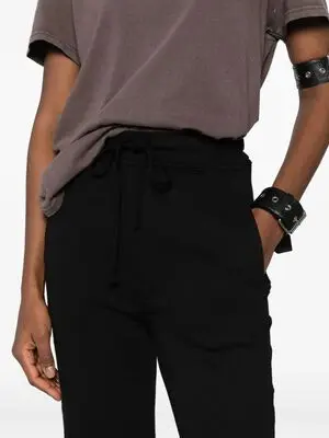 THOM KROM Drawstring-fastening Raw-hem Track Pants
