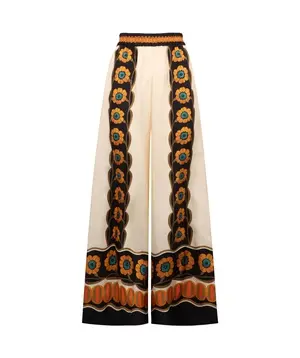 La DoubleJ Printed Wide Leg Trousers