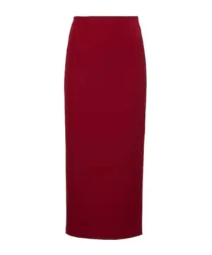 Roland Mouret Crepe Pencil Skirt - Red