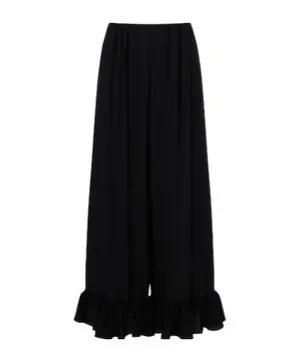 Chloé Silk Crêpe De Chine Wide-leg Pants - Black