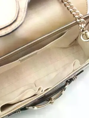 Gucci Emily Horsebit Shoulder Bag - Neutrals
