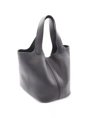 Hermès Clemence Leather Tote Bag - Black