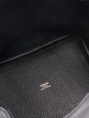 Hermès Clemence Leather Tote Bag - Black