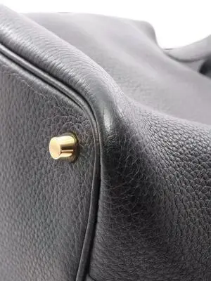 Hermès Clemence Leather Tote Bag - Black