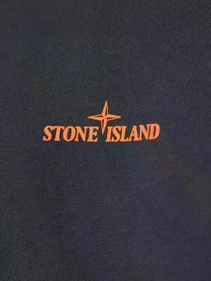 Stone Island Logo Print Raglan Sleeve Sweater
