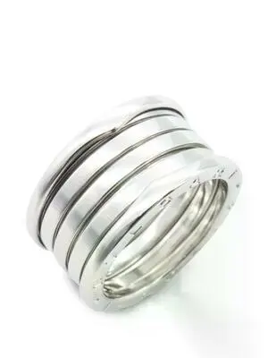 BVLGARI 18k White Gold B.zero1 Four-band Ring - Silver