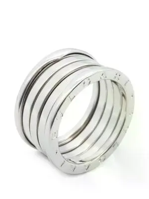 BVLGARI 18k White Gold B.zero1 Four Band Ring