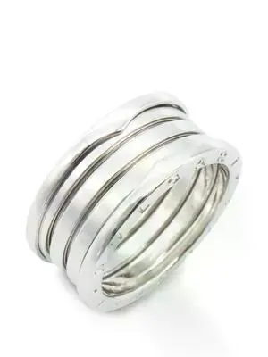 BVLGARI 18k White Gold B.zero1 Four-band Ring - Silver