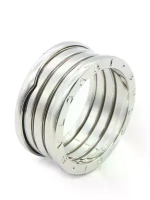 BVLGARI 18k White Gold B.zero1 Four-band Ring