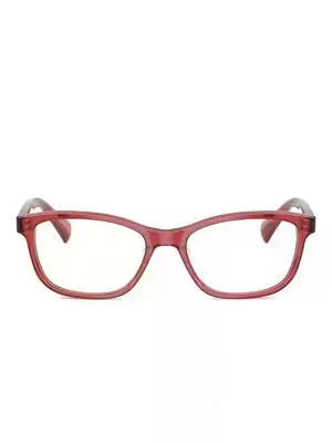 Oliver Spencer Follies Rectangle-frame Eyeglasses - Red
