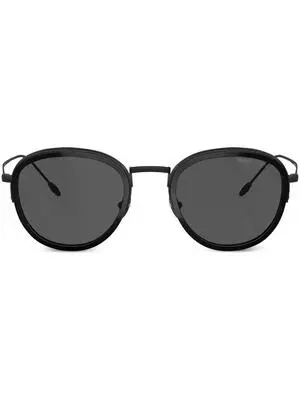 Giorgio Armani Round Frame Sunglasses - Black