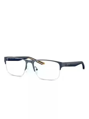 Armani Exchange Rectangular Frame Eyeglasses - Blue