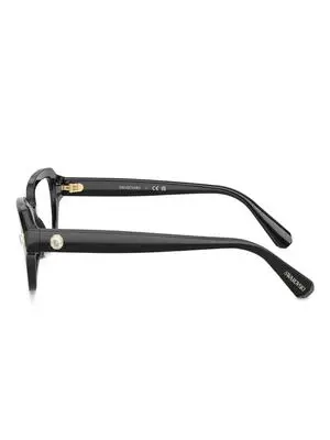 SWAROVSKI Crystal Embellished Rectangle Frame Glasses