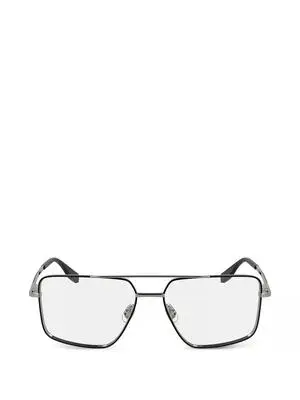Karl Lagerfeld Double-bridge Eyeglasses - Silver