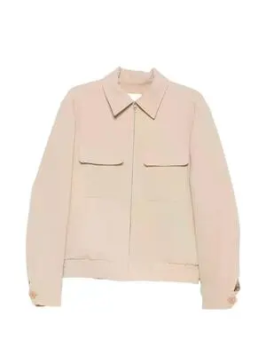 Sandro Seersucker-effect Zip-up Jacket