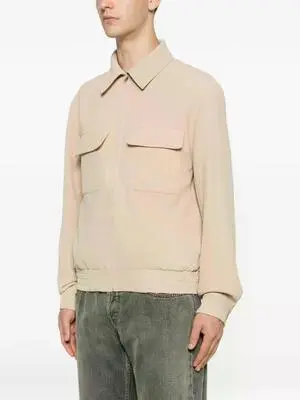Sandro Seersucker-effect Zip-up Jacket