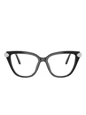SWAROVSKI Crystal-embellished Cat-eye Glasses - Black