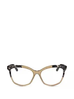 Karl Lagerfeld Marble-effect Cat-eye Glasses - Neutrals