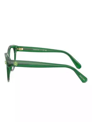 SWAROVSKI Crystal-embellished Cat-eye Glasses - Green