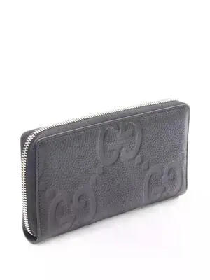 Gucci 2010s Jumbo Gg Round Zipper Long Wallet