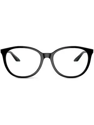 Armani Exchange Logo-plaque Glasses - Black