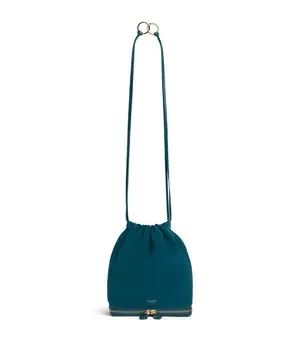 Alaïa Suede Le Ponchon Cross-body Bag - Blue