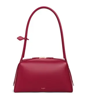Alaïa Leather Le Bouledogue Shoulder Bag - Red