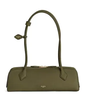 Alaïa Medium Nubuck Le Teckel Shoulder Bag - Green