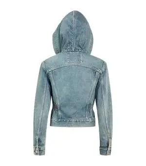Alaïa Hooded Denim Jacket