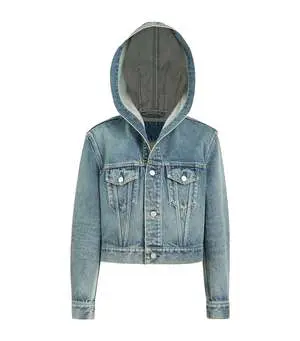Alaïa Hooded Denim Jacket