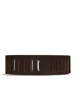 Alaïa Leather Rectangular Buckle Belt