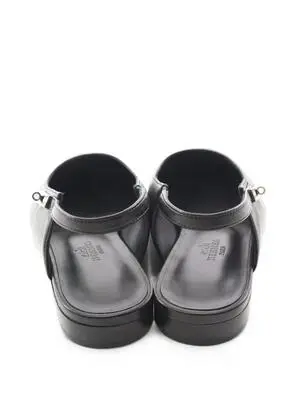 Hermès Kelly Buckle Slingback Shoes - Black