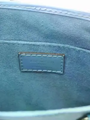 LOUIS VUITTON Epi Leather Petit Sac Plat Tote Bag - Blue