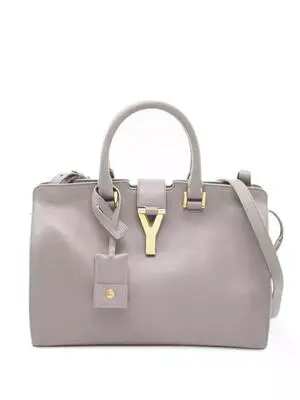 Saint Laurent Small Y Cabas Tote Bag - Grey