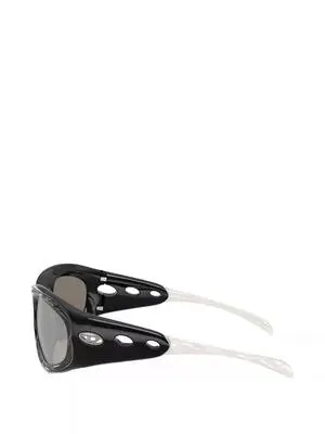 DIESEL® Oval Frame Sunglasses With Cut-out Detail
