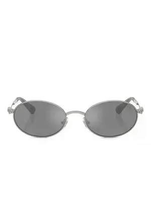 SWAROVSKI Crystal-embellished Round-frame Sunglasses
