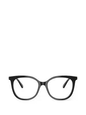 SWAROVSKI Crystal-embellished Square-frame Eyeglasses - Black