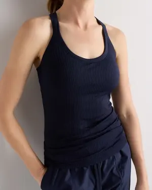 Quince Seamless Ribbed Bra Tank Top